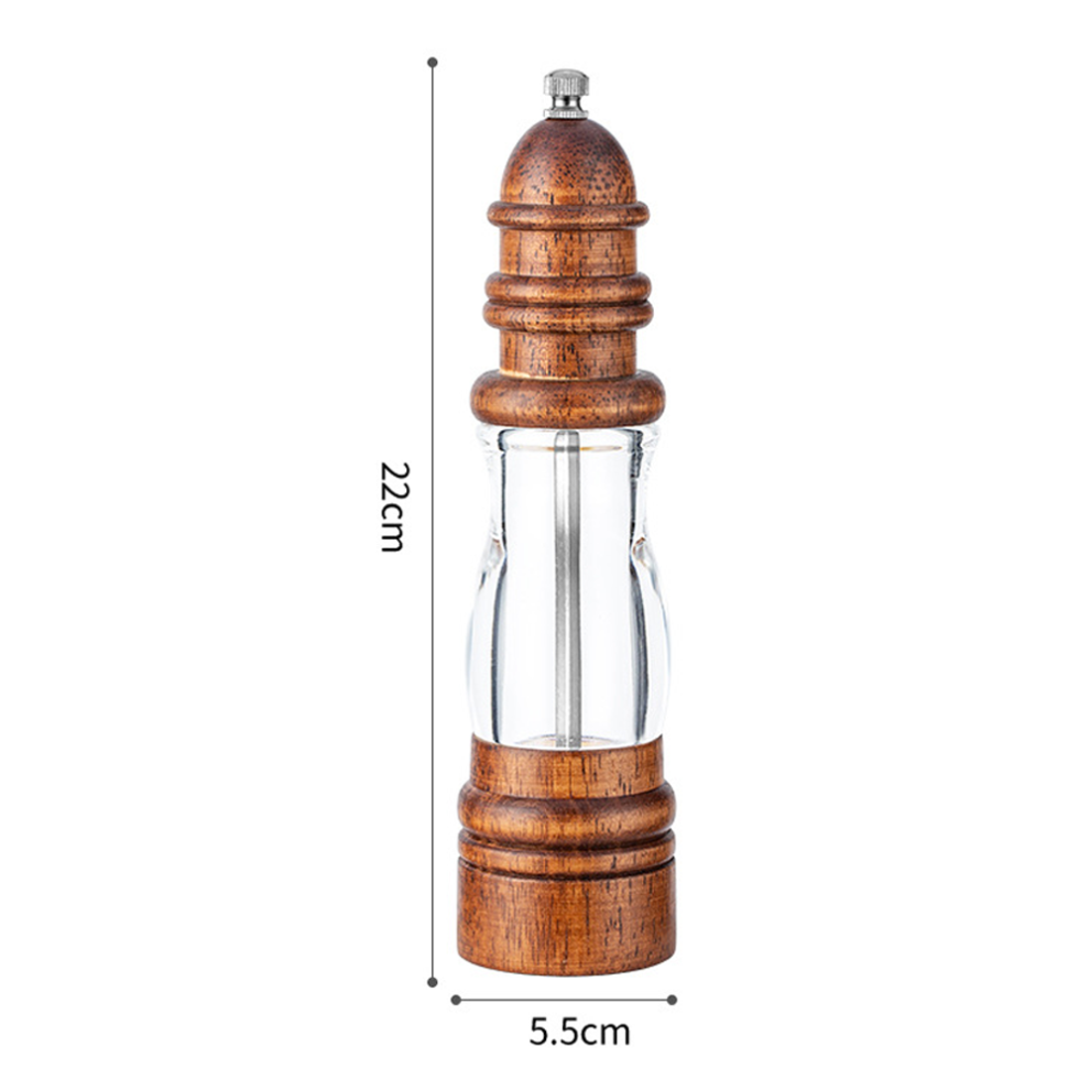 Moulin à épices, magnifique moulin à poivre en bois au design rétro ...