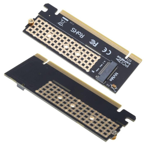 PCIE x16 -adapterikorttiin Pci-e to Converter Riser NVMe SSD-sovitin M ...