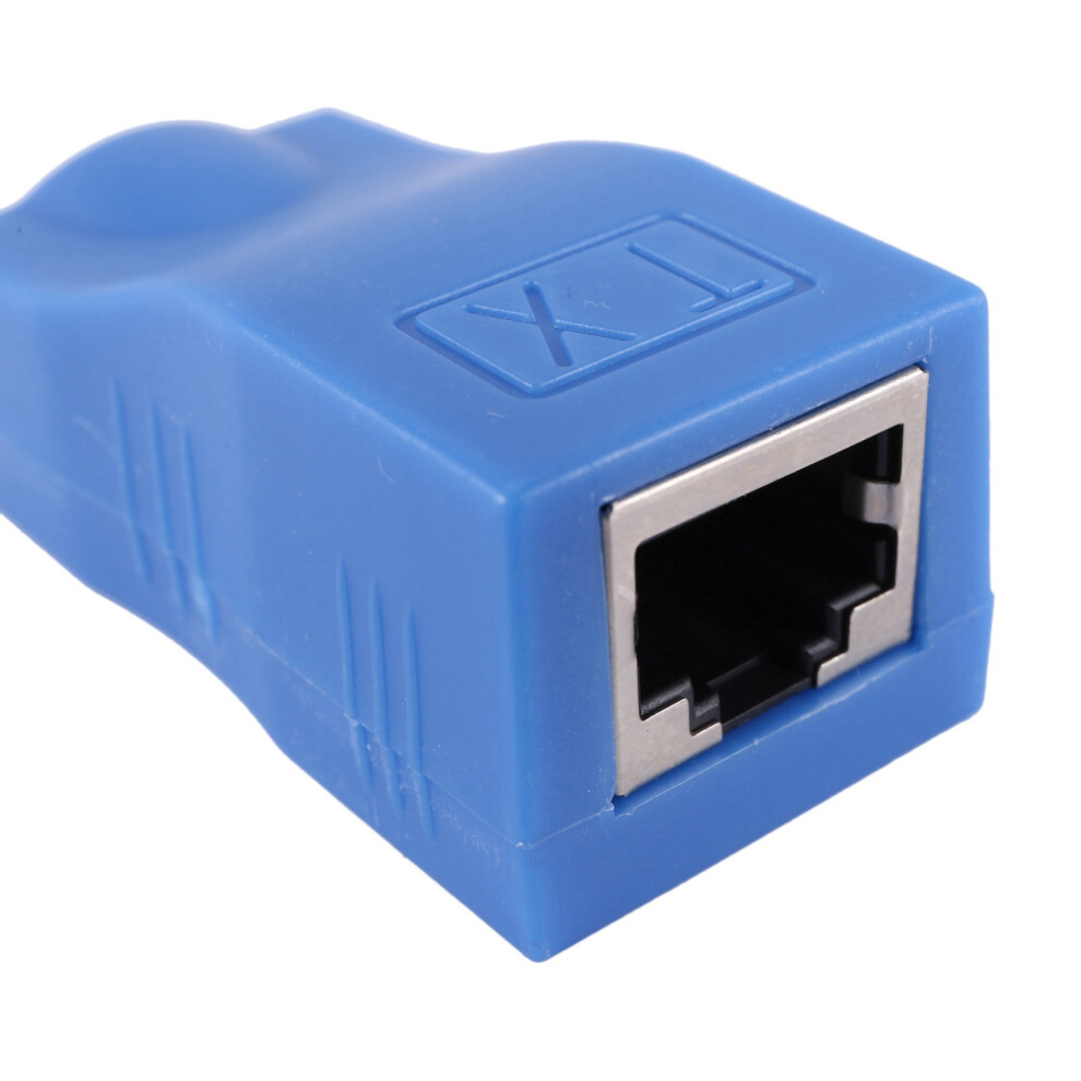 5X -Extender Auf RJ45 LAN-Netzwerkerweiterung Sender Empfänger Tx Rx ...