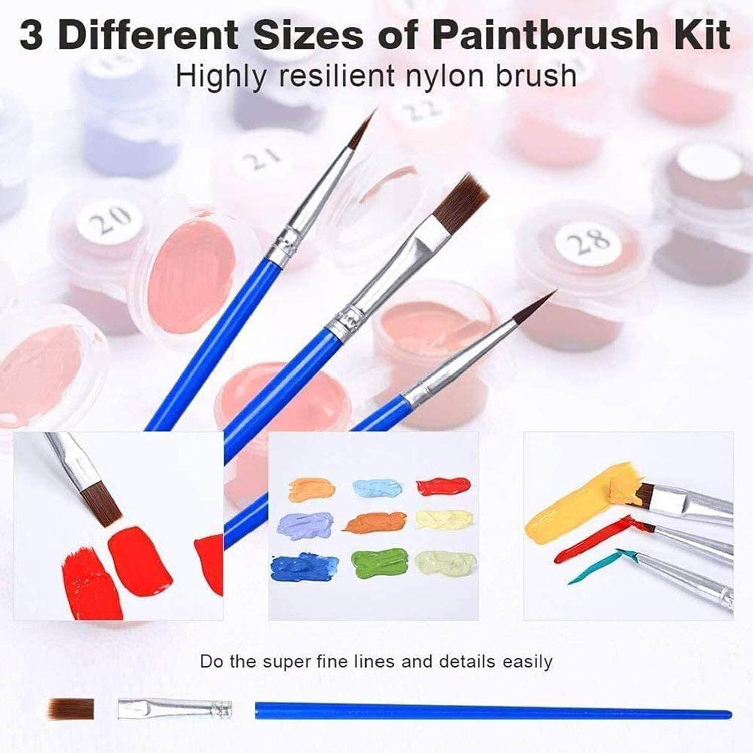 Kit de peinture par numéros pour adultes débutants, peinture acrylique ...