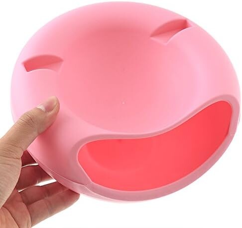 Organisateur de présentation à double bol pour collations, en plastique ...