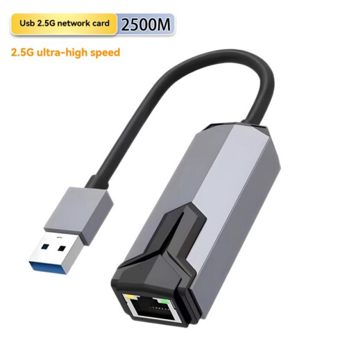 2.5Gbps High Speed Wired Network Card USB-A to Ethernet Adapter USB to ...