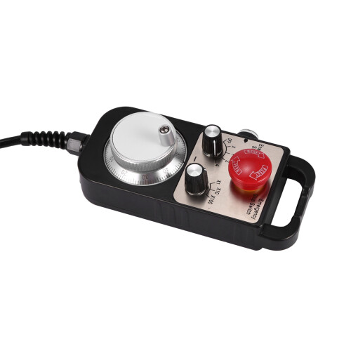 2X Universal Cnc 4 Axis Mpg Pendant Hand Wheel 100 Pulse 5V & Emergency ...