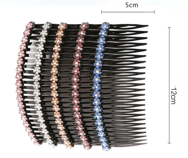 Peignes décoratifs pour cheveux, style perlé avec strass, confortables ...
