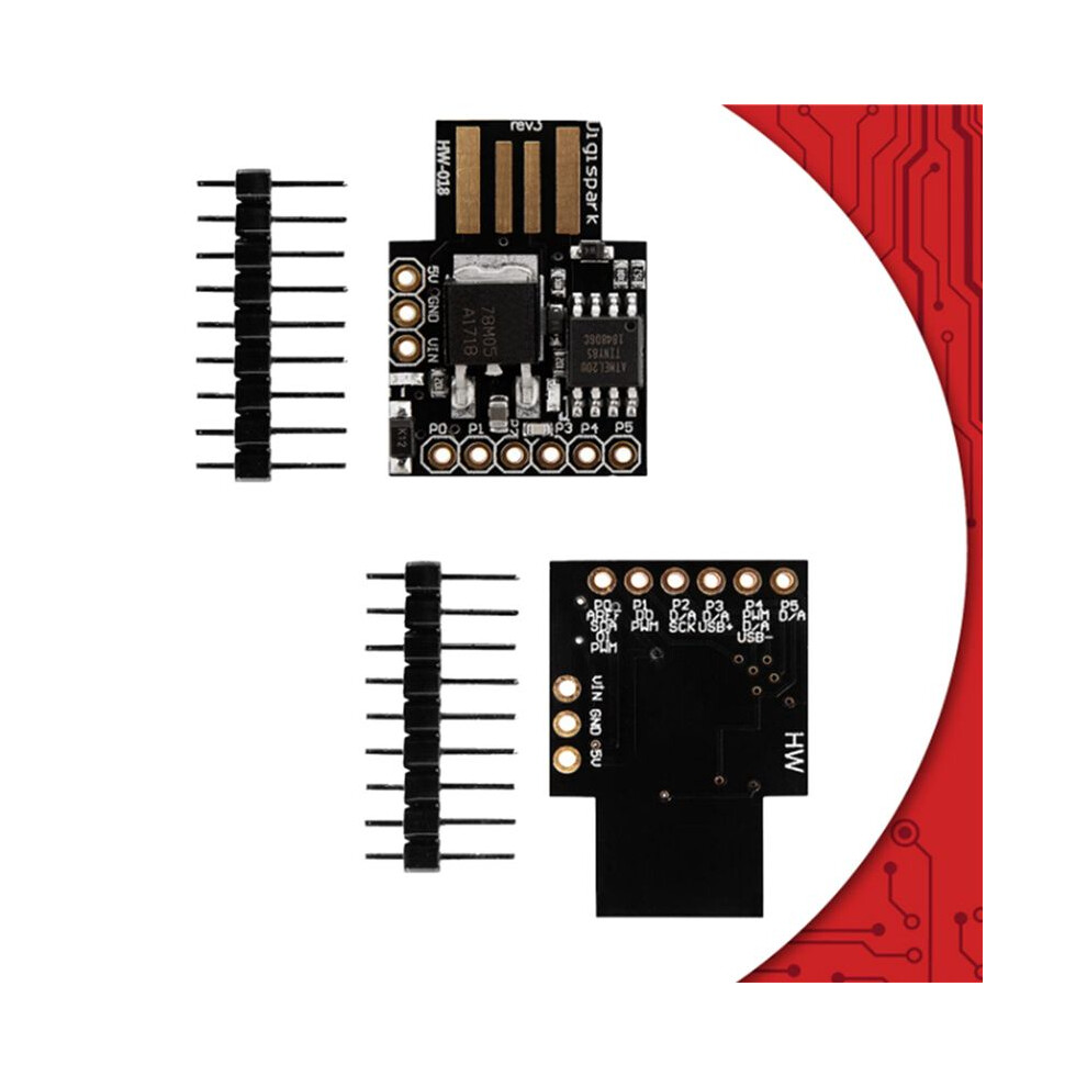 10 Stück Attiny85 Digispark I2C LED Rev.3 Kickstarter 5V Iic Spi USB ...