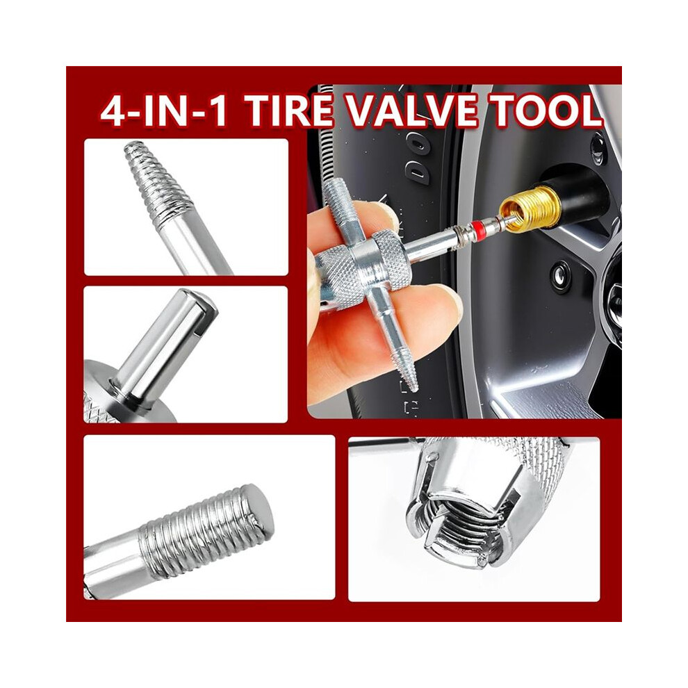 Quick Change Tire Valve Tool Kit, Tire Valve Stem Core Replacement Tool ...
