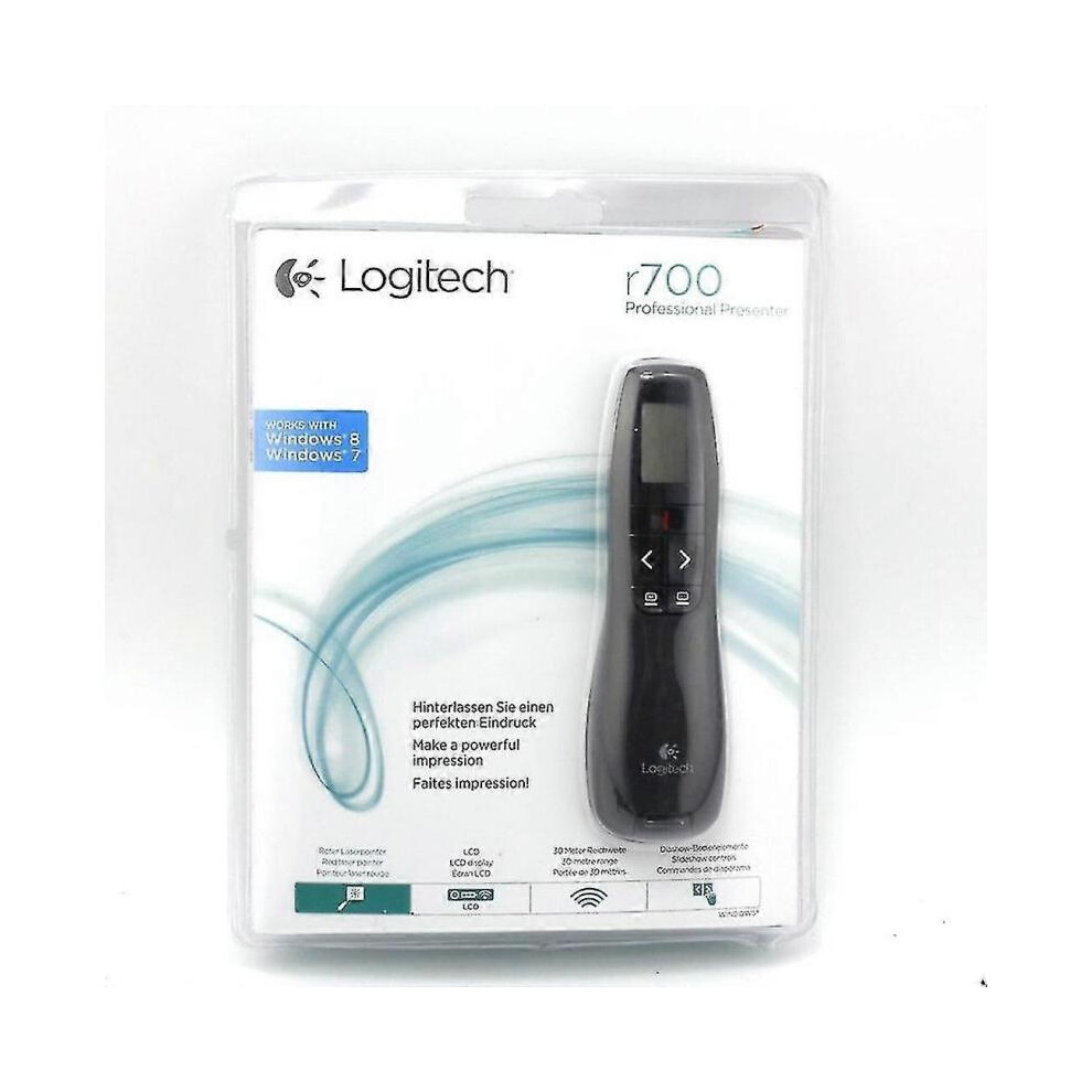 Logitech R700 Wireless Presenter Red Laser Pointer 2.4Ghz USB PPT ...
