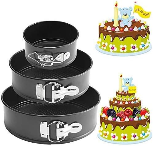 Juego de moldes desmontables, fondo extraíble para desmoldar pasteles ...