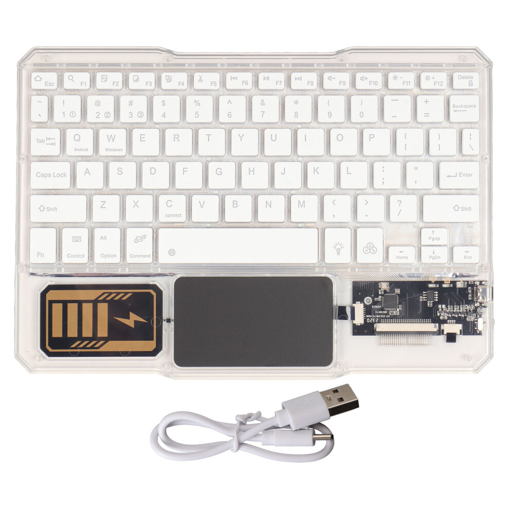 Bluetooth-Tastatur für Laptops, ultradünnes Design, wiederaufladbarer ...