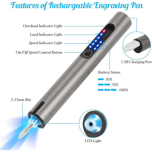 Engraving Pen -for Artists & DIYers, an Engraving Pen for Metal, Wood ...
