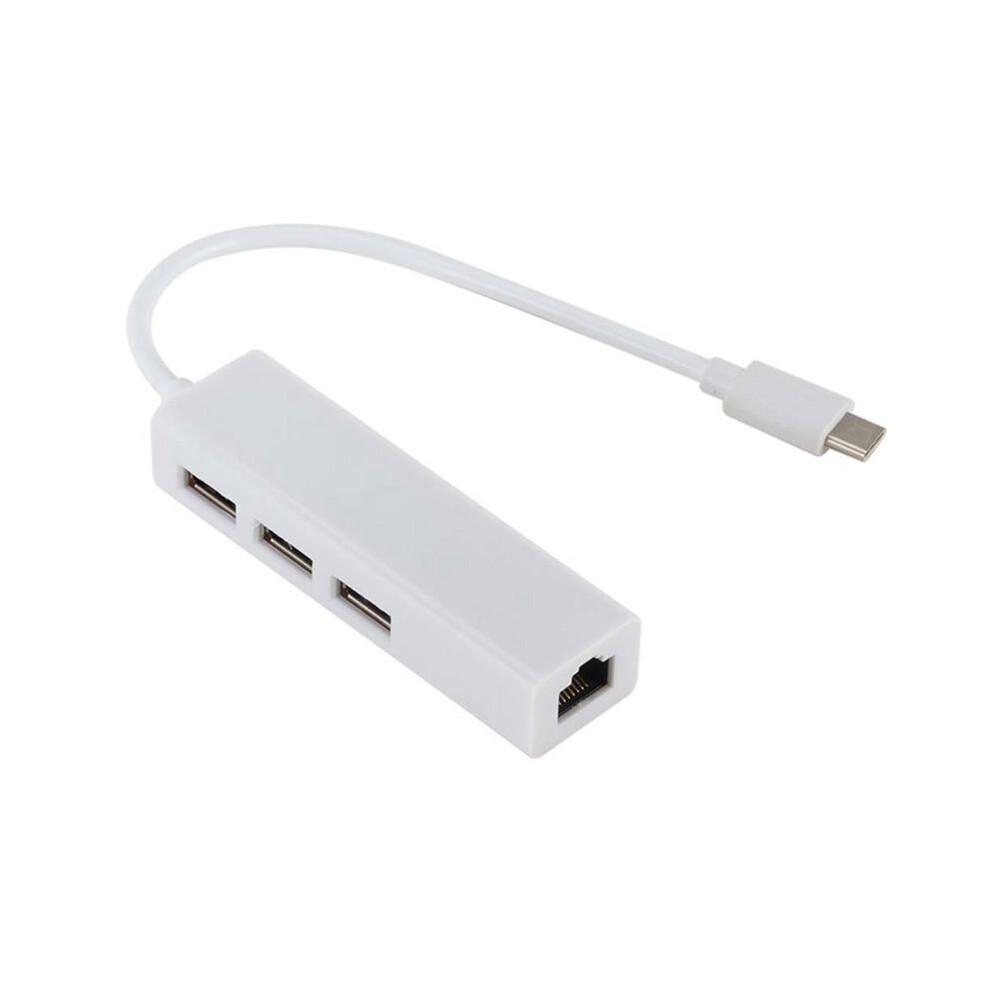 TYPEC TO USB2.0 100GbE Network Card Hub Lan Rj45 Ethernet Network ...