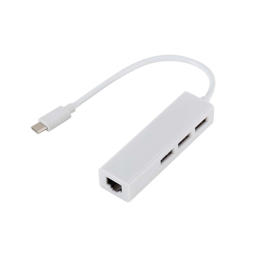 TYPEC TO USB2.0 100GbE Network Card Hub Lan Rj45 Ethernet Network ...