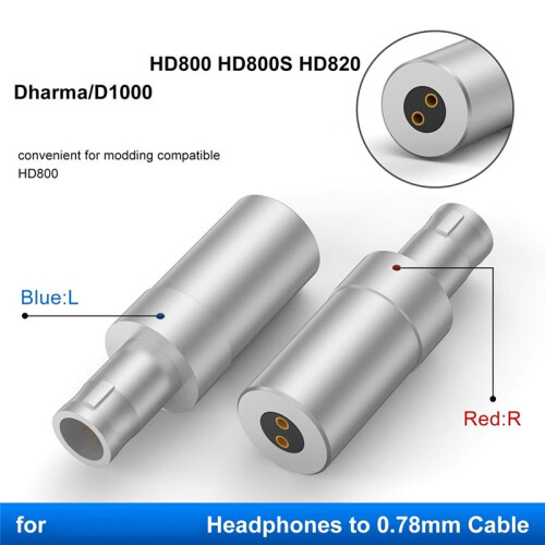 Headphone Converter for HD800 HD820 HD800S Male to 0.78mm Female ...