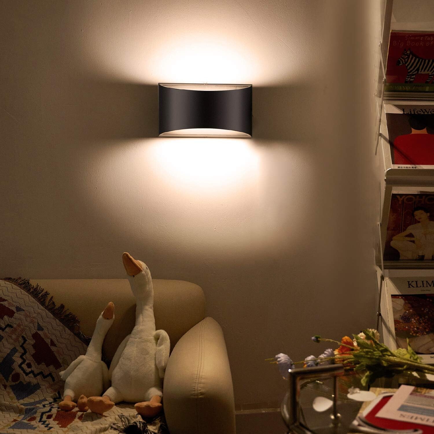Aplique de pared LED moderno, luces de pared regulables para uso ...