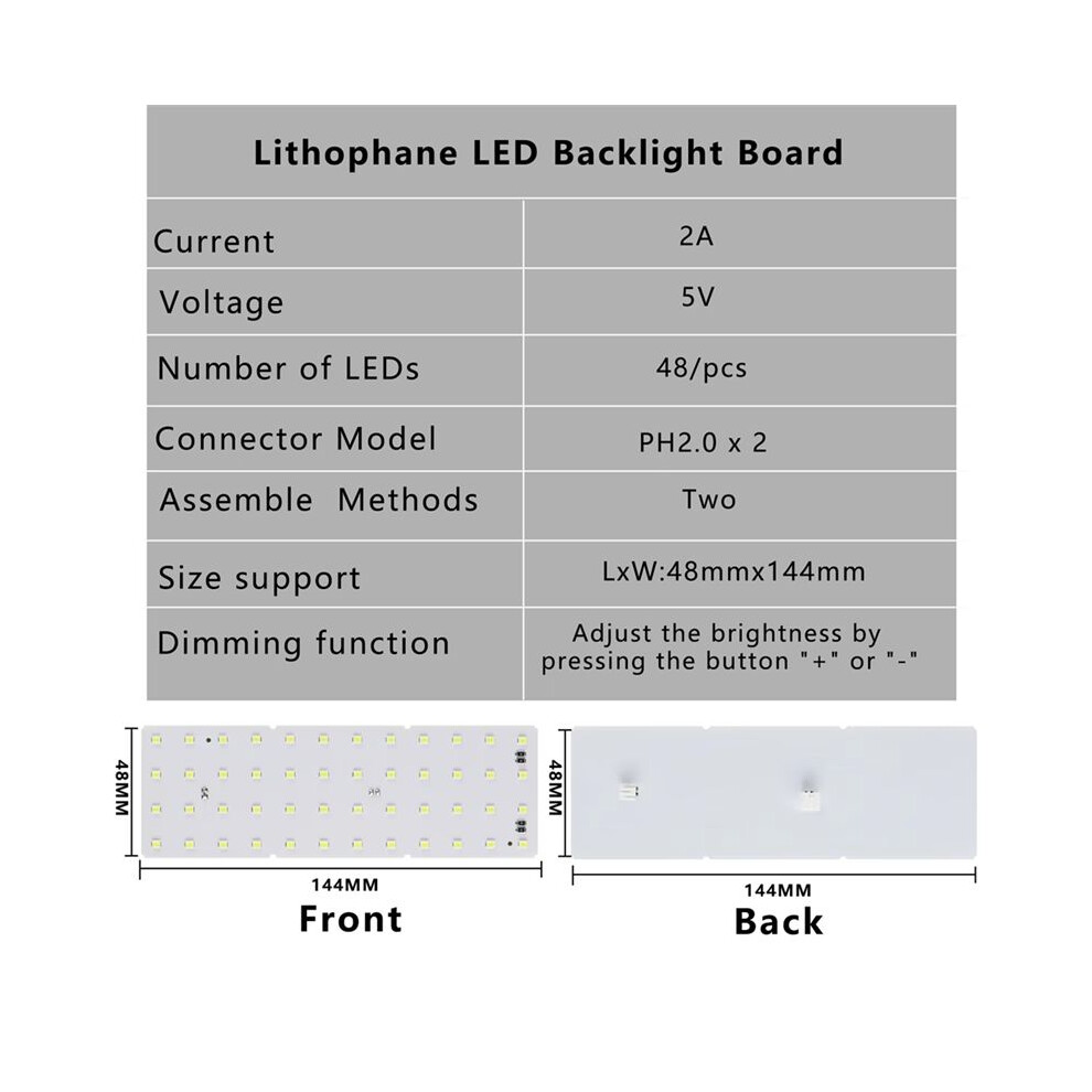 For Lithophane Led Panel CMYK LED Backlight Board PLA Basic CMYK ...