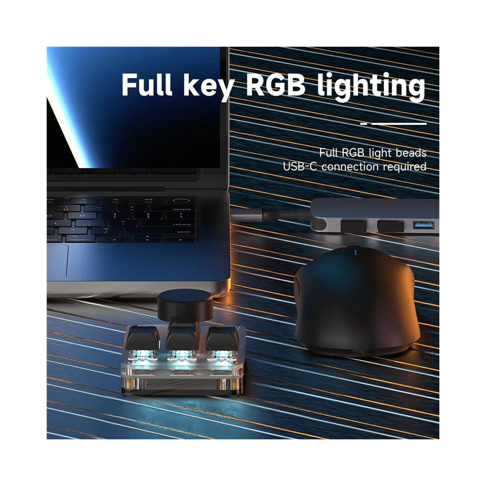 Clavier de Programmation Macro 2,4 GHz, USB C, RGB, Échange à Chaud ...