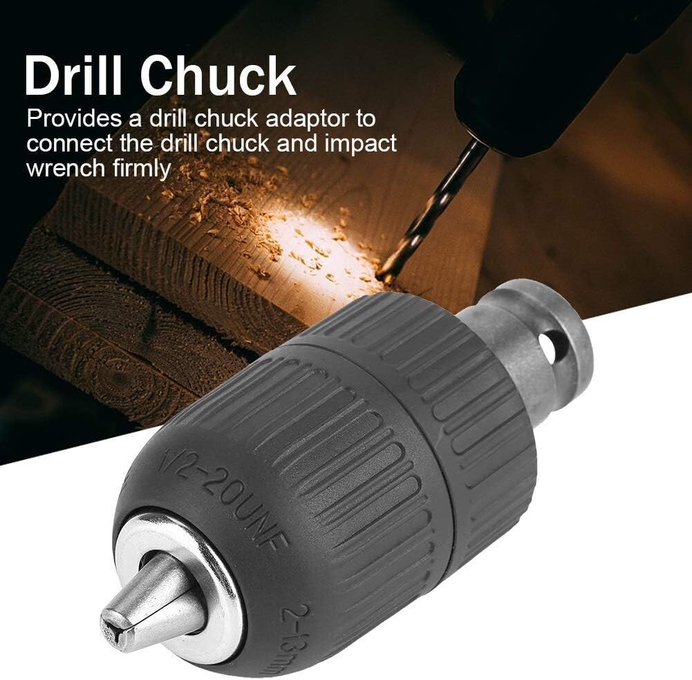 Versatile Keyless Drill Chuck For Impact Wrench Conversion, Sturdy ...