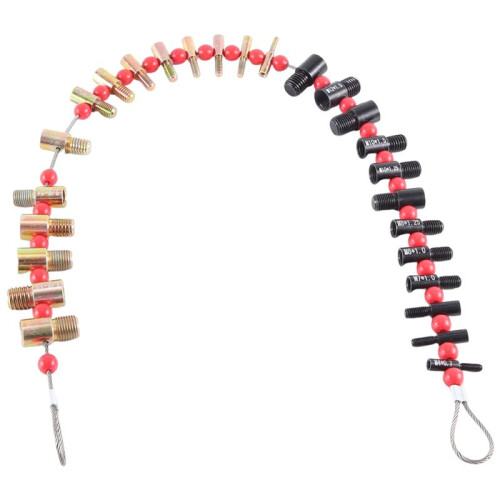 Nut & Bolt Thread Checker,26 Set-14 Inch & 12 Metric Detachable Nut and Bolt Thread Size Checker ...