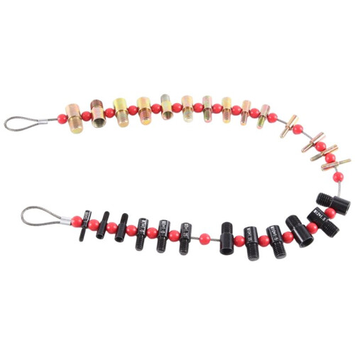 Nut & Bolt Thread Checker,26 Set-14 Inch & 12 Metric Detachable Nut and Bolt Thread Size Checker ...