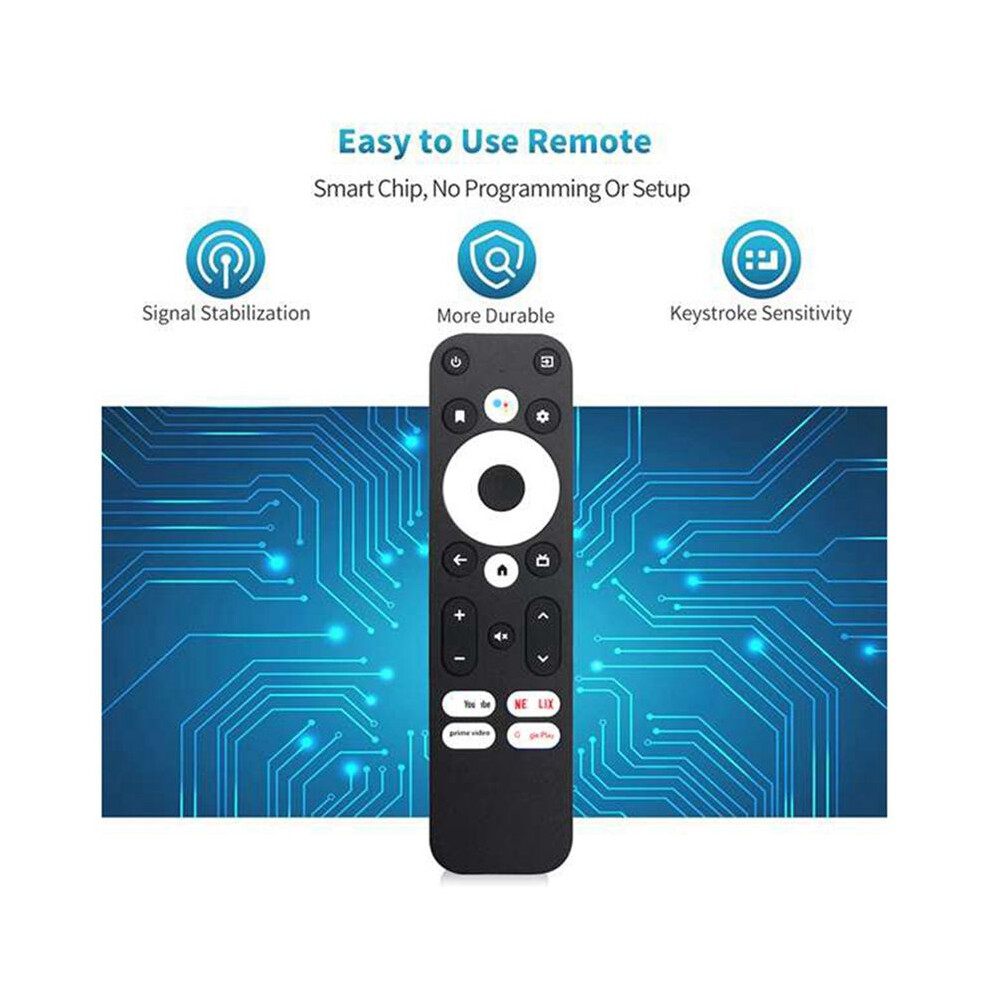 Pour MECOOL/ONN KM2 Android TV Box Remplacer la TéLéCommande Vocale ...