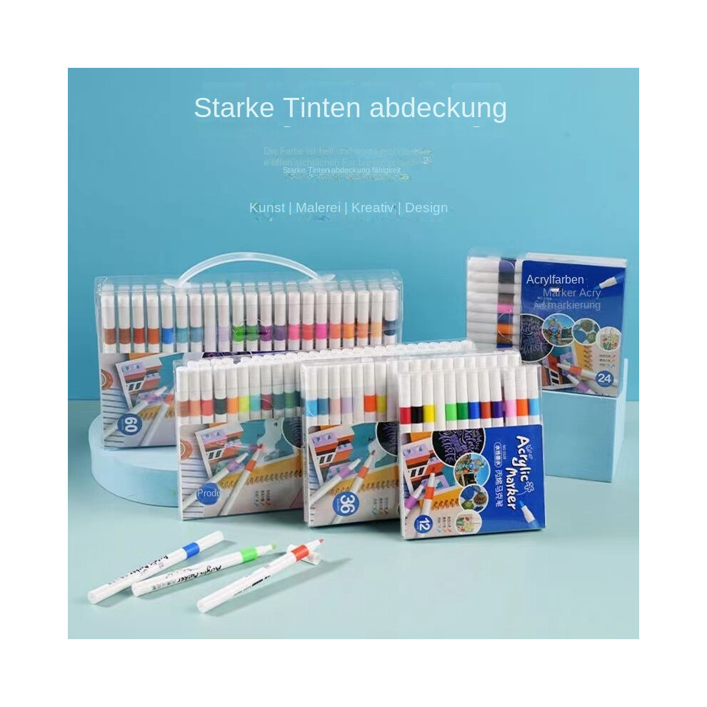 (Grüne Box [80 Farben] Acryl-Markierung stift) Laminierter und lösch ...