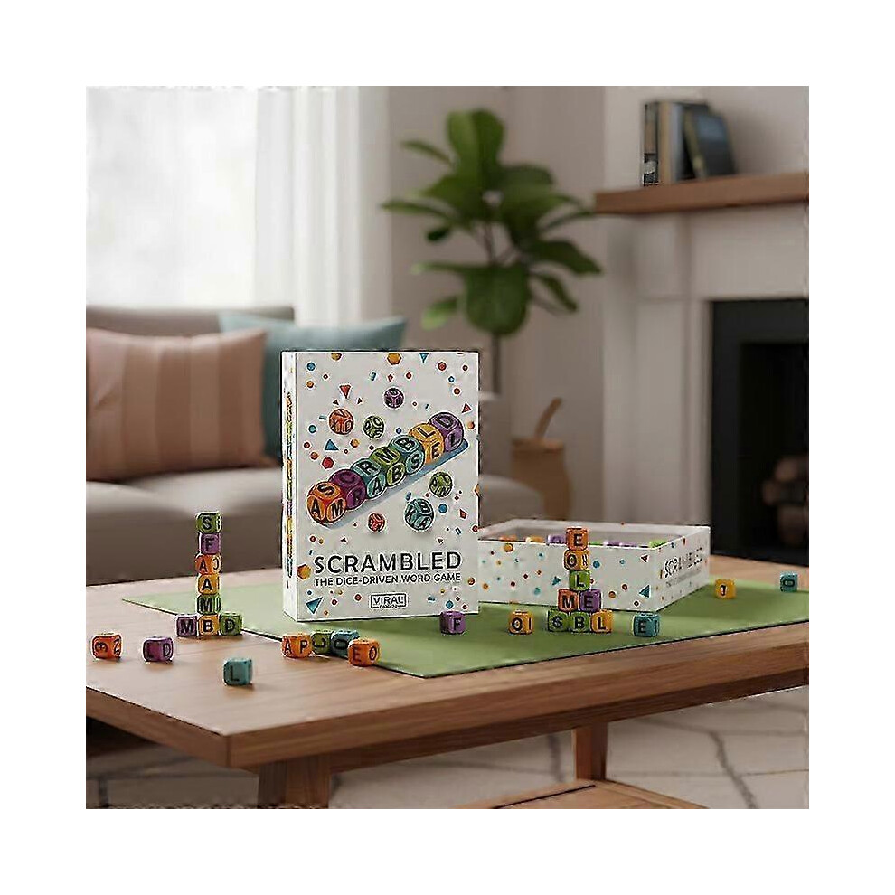 Scrambled Dice Word Game - Family Party Spelling Challenge Fast-Paced ...