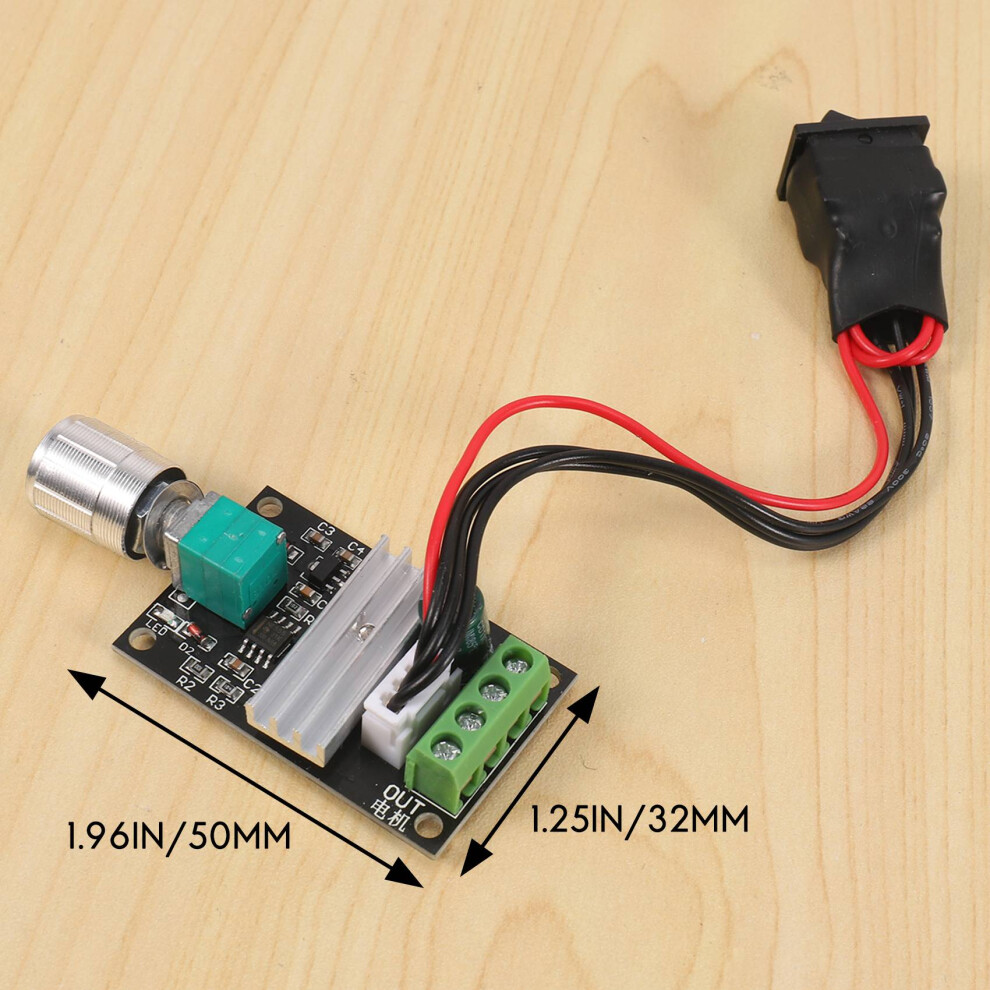 6V 12V 24V 3A PWM Motor Speed Controller Forward Reverse Control 1203B ...