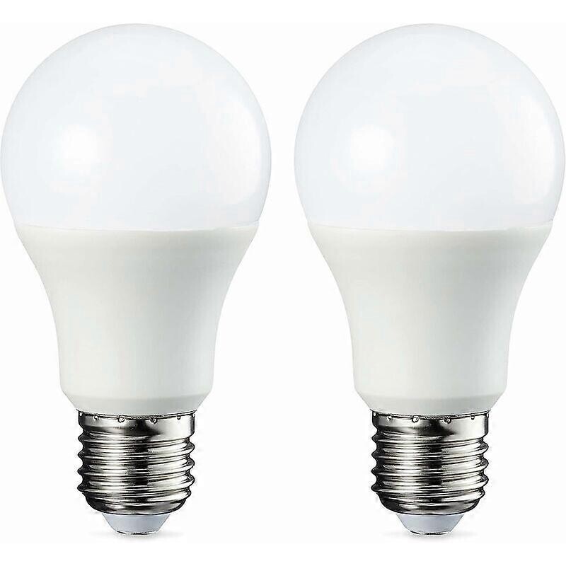 E27 A60 LED bulb with screw base, 9W , cool white - Set of 2 on OnBuy