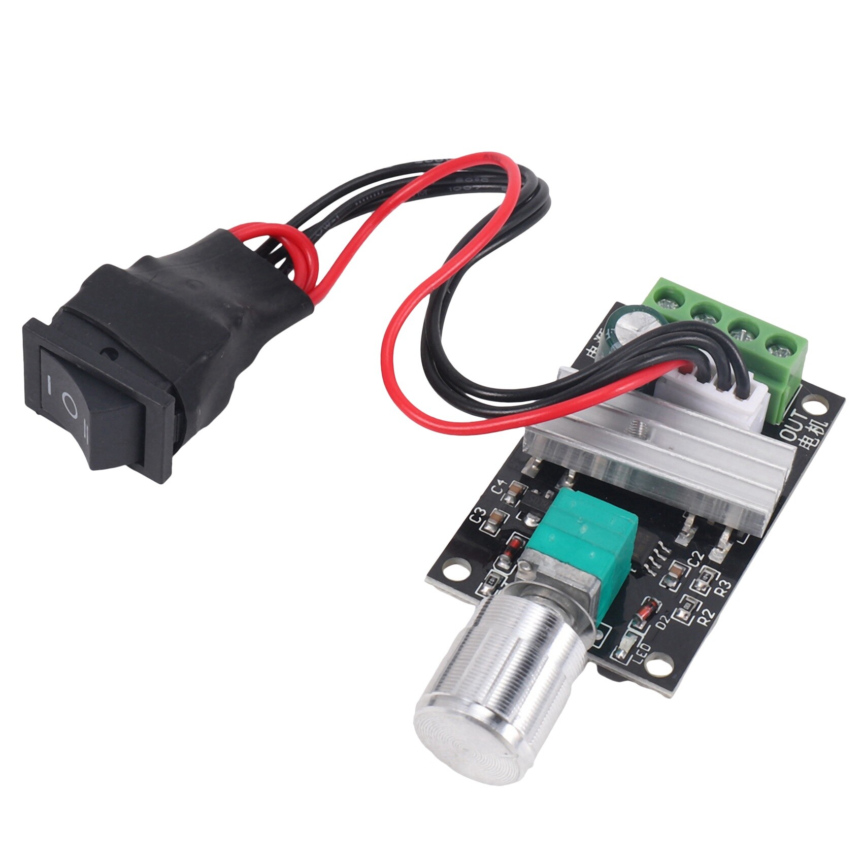6V 12V 24V 3A PWM Motor Speed Controller Forward Reverse Control 1203B ...