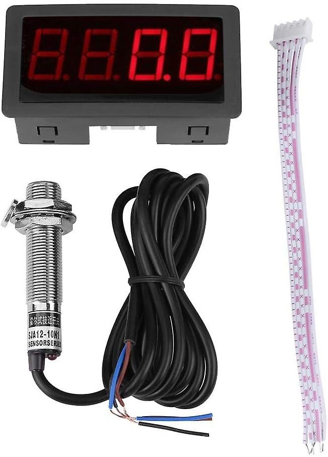 4 Digital Led Tachometer, Rpm Speed Meter And Hall Proximity Switch ...