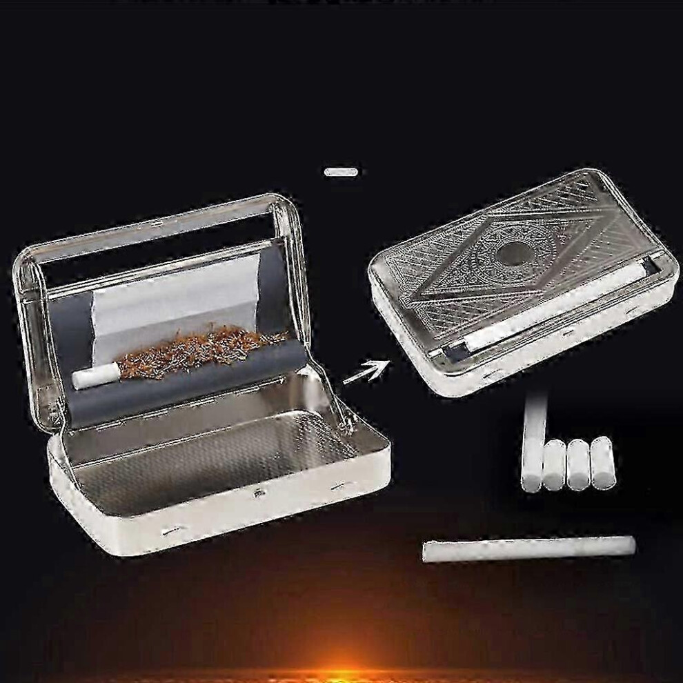 Manual Tobacco Roller Box Cigarette Rolling Machine Case Metal for ...