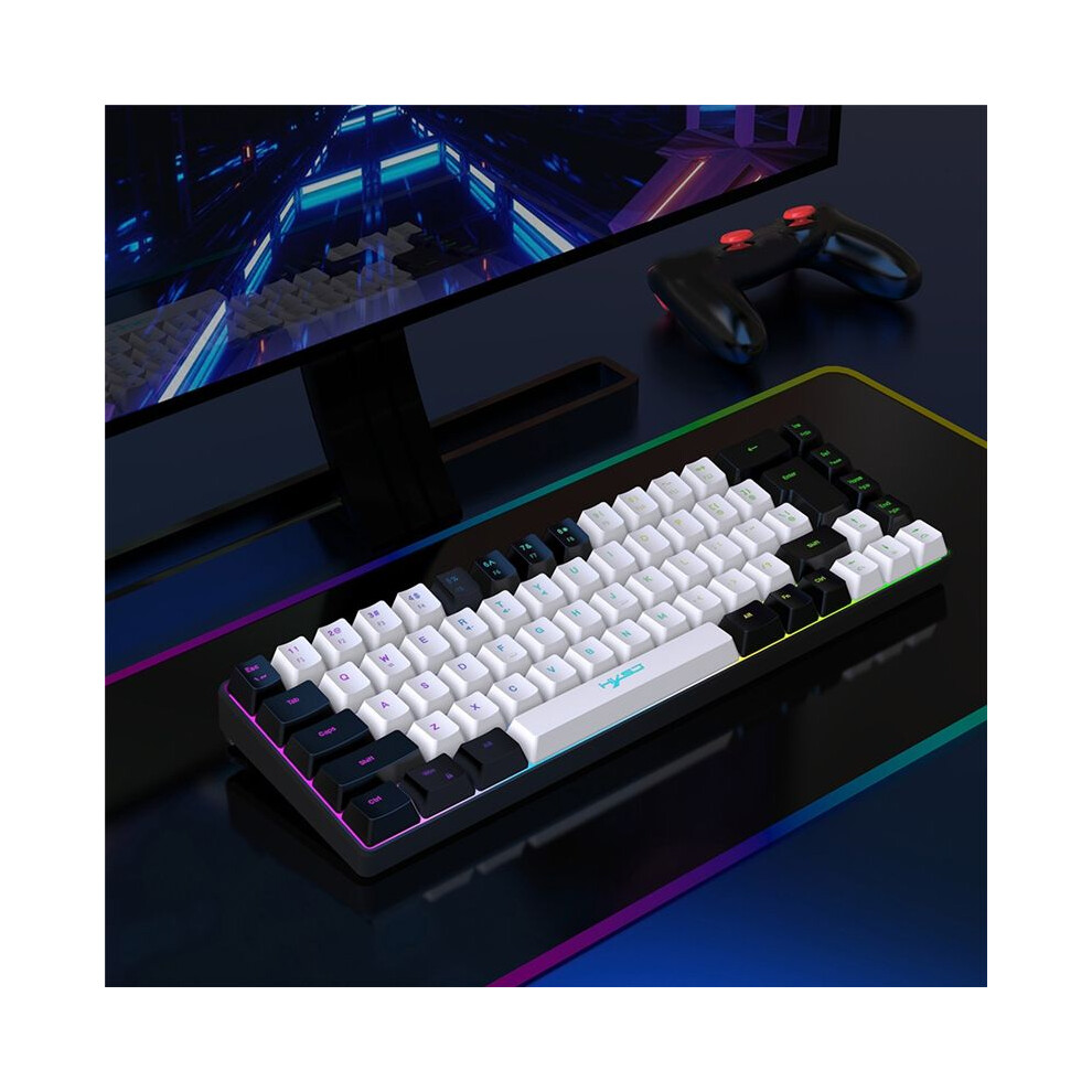 HXSJ Clavier Mécanique 68 Touches Combo Souris et Clavier de Jeu ...