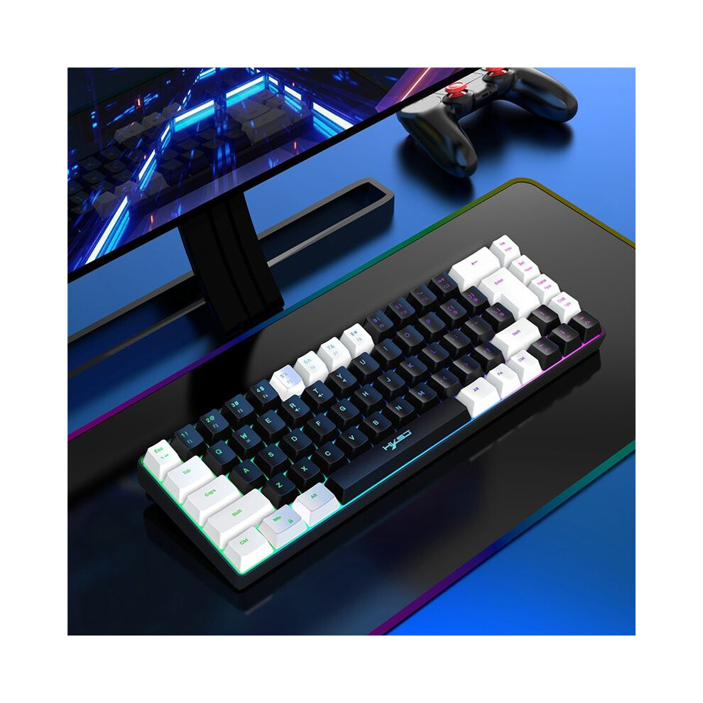 HXSJ Clavier Mécanique 68 Touches Combo Souris et Clavier de Jeu ...