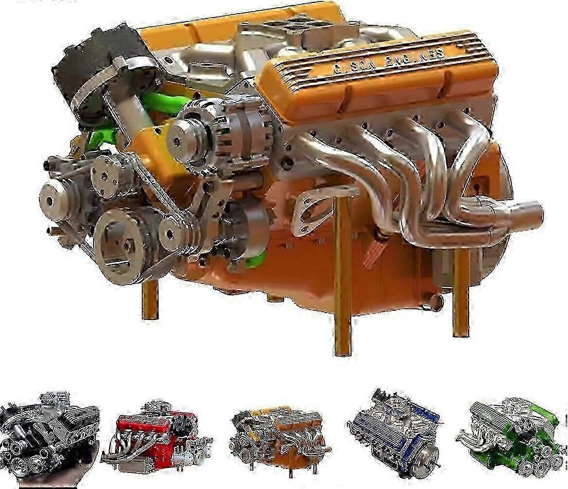 Cison V8 Engine Kit Gas, Gasoline Ohv V8 Smallblock Engine Model Kits ...