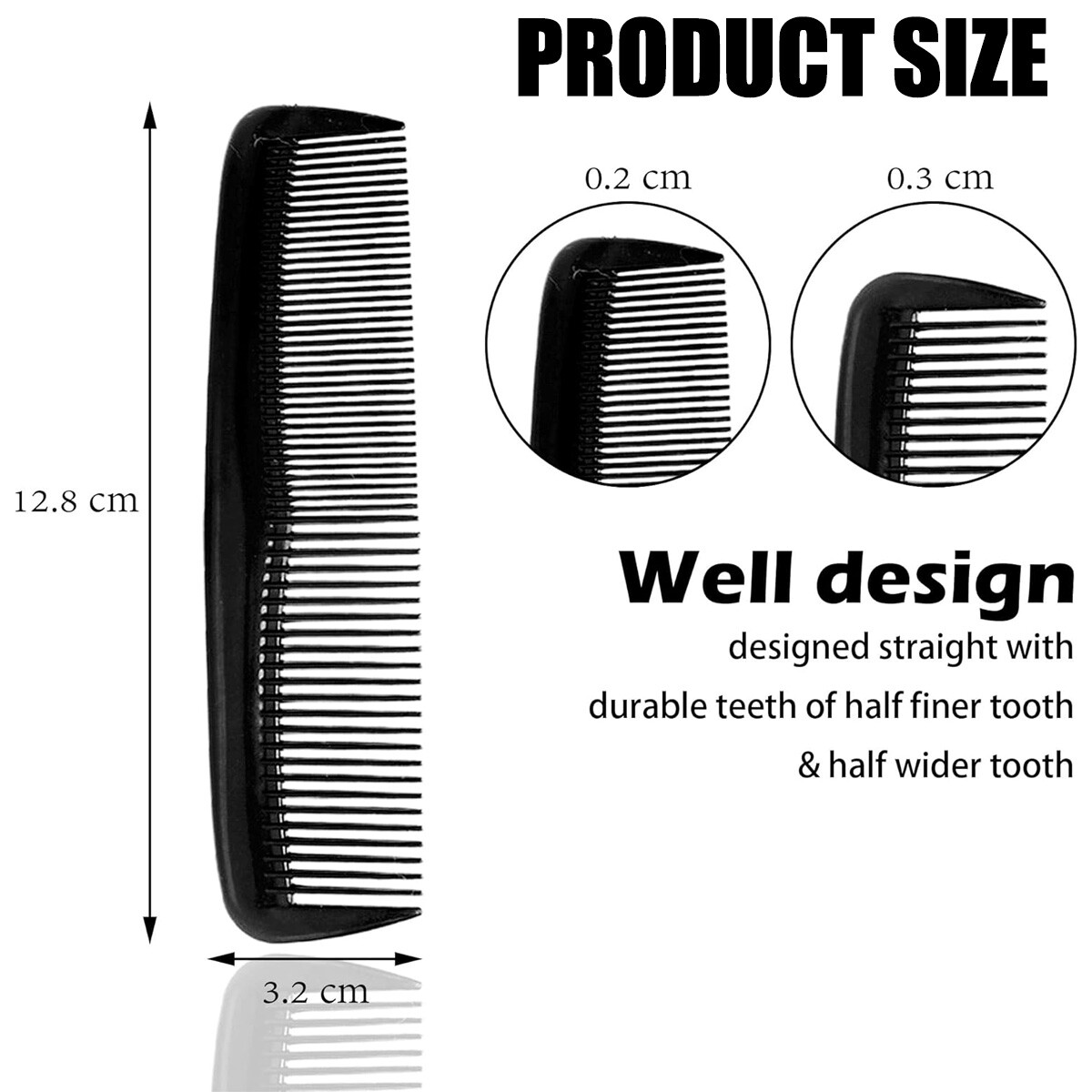 Peignes à barbe et moustache pour homme, résistants à l'eau, lot de 12 ...