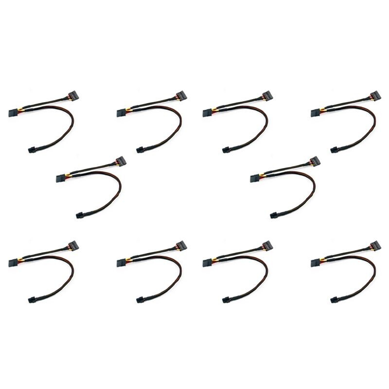 10X 6Pin to 15Pin X2 Power Cable Cord for Vostro 3650 3653 3655 Desktop ...