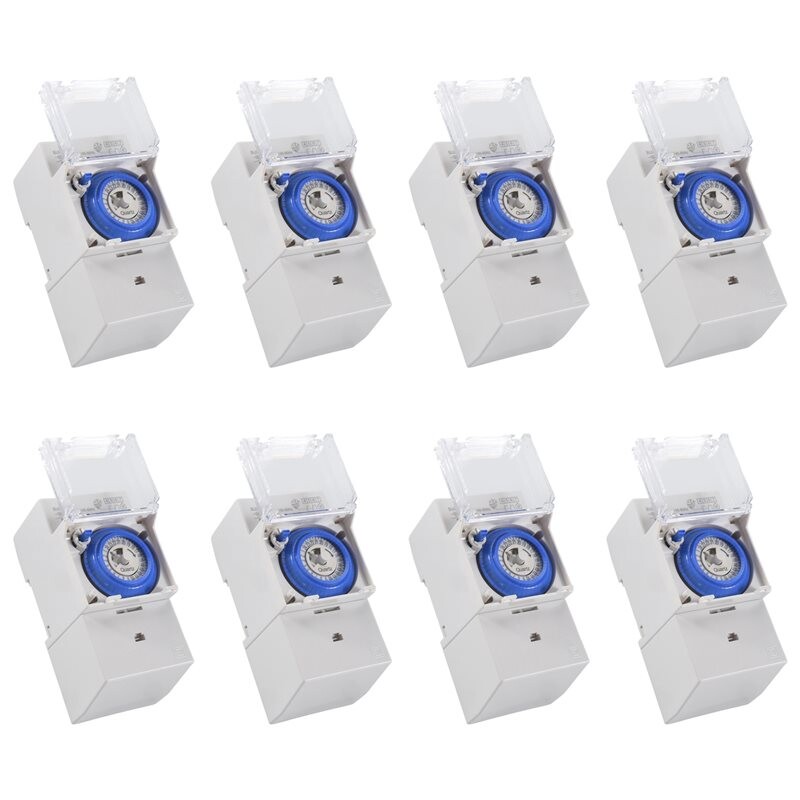 8X SUL181H Mechanical Timer 24 Hours Relay Electrical Programmable ...