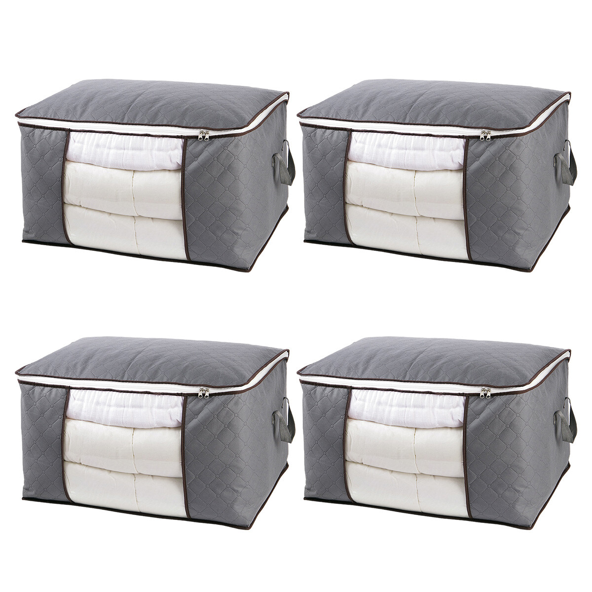 Sacs de rangement pliables avec poignées renforcées pour vêtements et ...