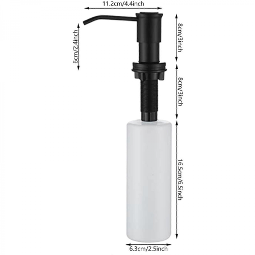 Durability Kitchen Detergent Dispenser Soap Dispenser with Stainless ...