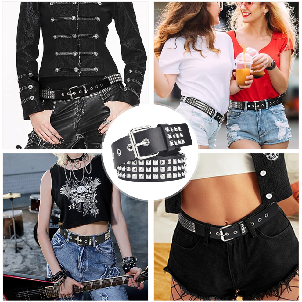Ceinture à rivets style punk rock pour un look décontracté et gothique ...