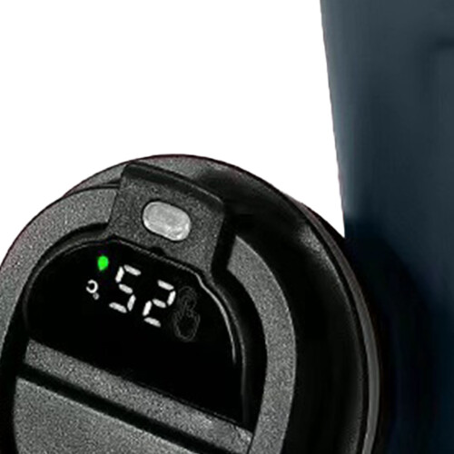 Smart Temperature Display Coffee Cup 380ml Blue Stainless Steel ...