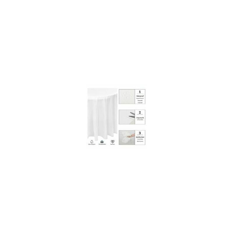 Nappe pour buffets, en polyester lavable et résistant aux taches ...
