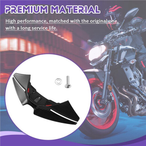 Motorcycle Front Downforce Spoiler Lower Lip Wind Wing Aerodynamics ...