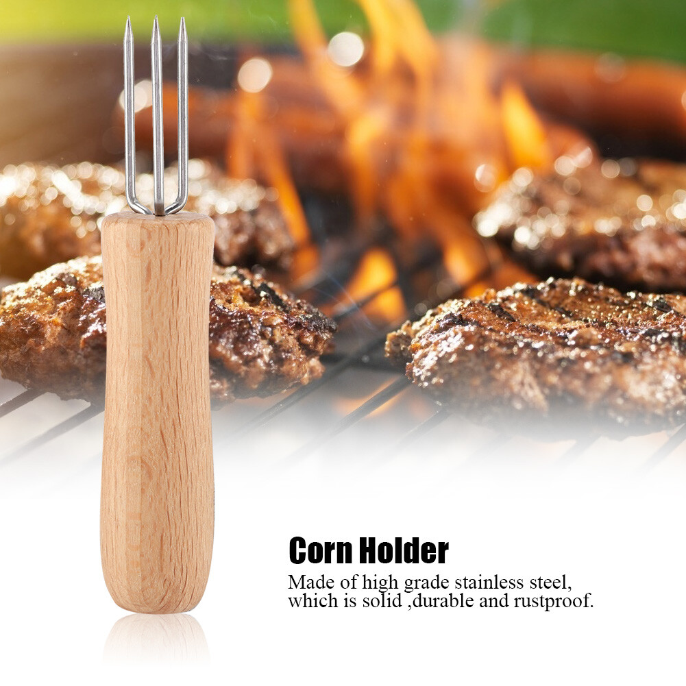 Le bonheur du maître du grill : supports à maïs en acier inoxydable ...