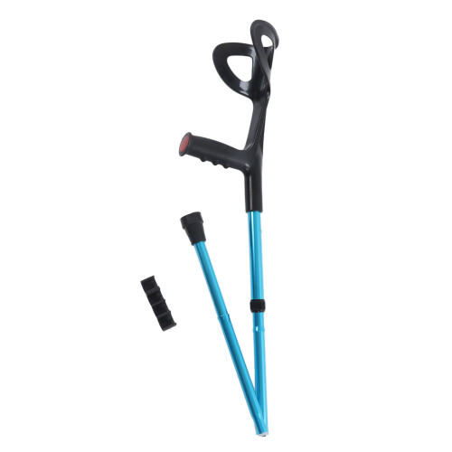 Foldable Blue Walking Cane with Adjustable Forearm Support and 465g ...