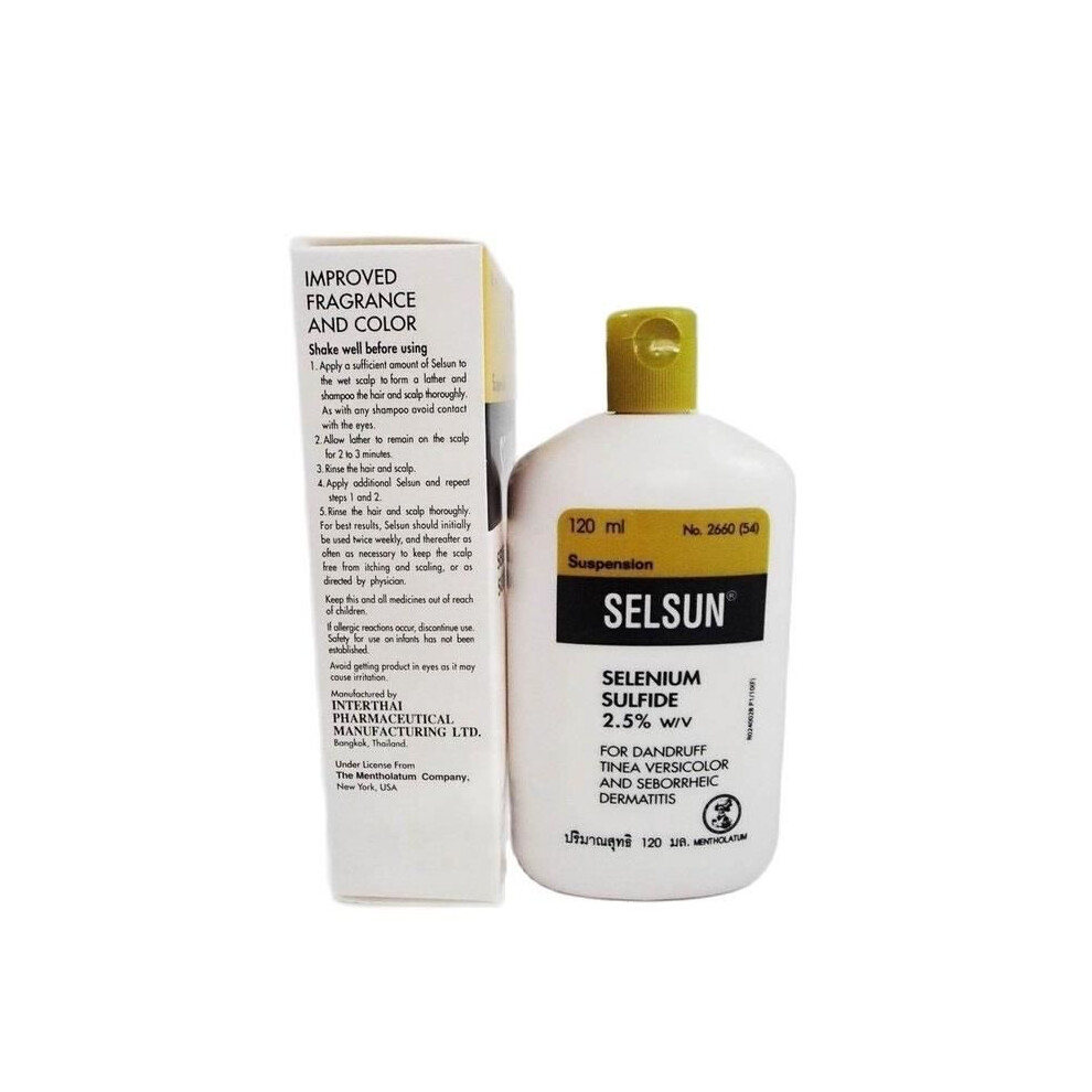 Anti-roos shampoo - Selsun sulfide 2,5% - 2 x 120 ml - Anti-roos ...