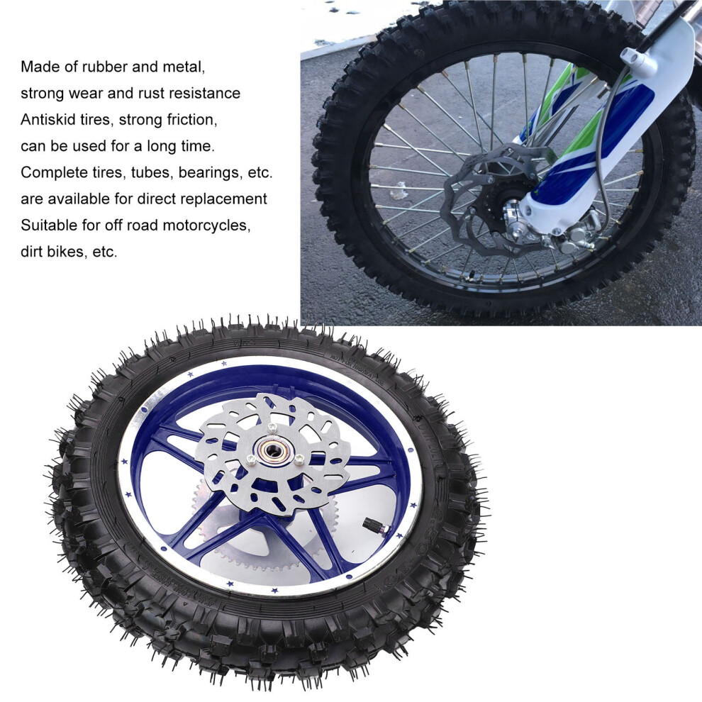 2.5-10in Rear Wheel Assembly with Tire Disc Bearing for Off Road Dirt ...