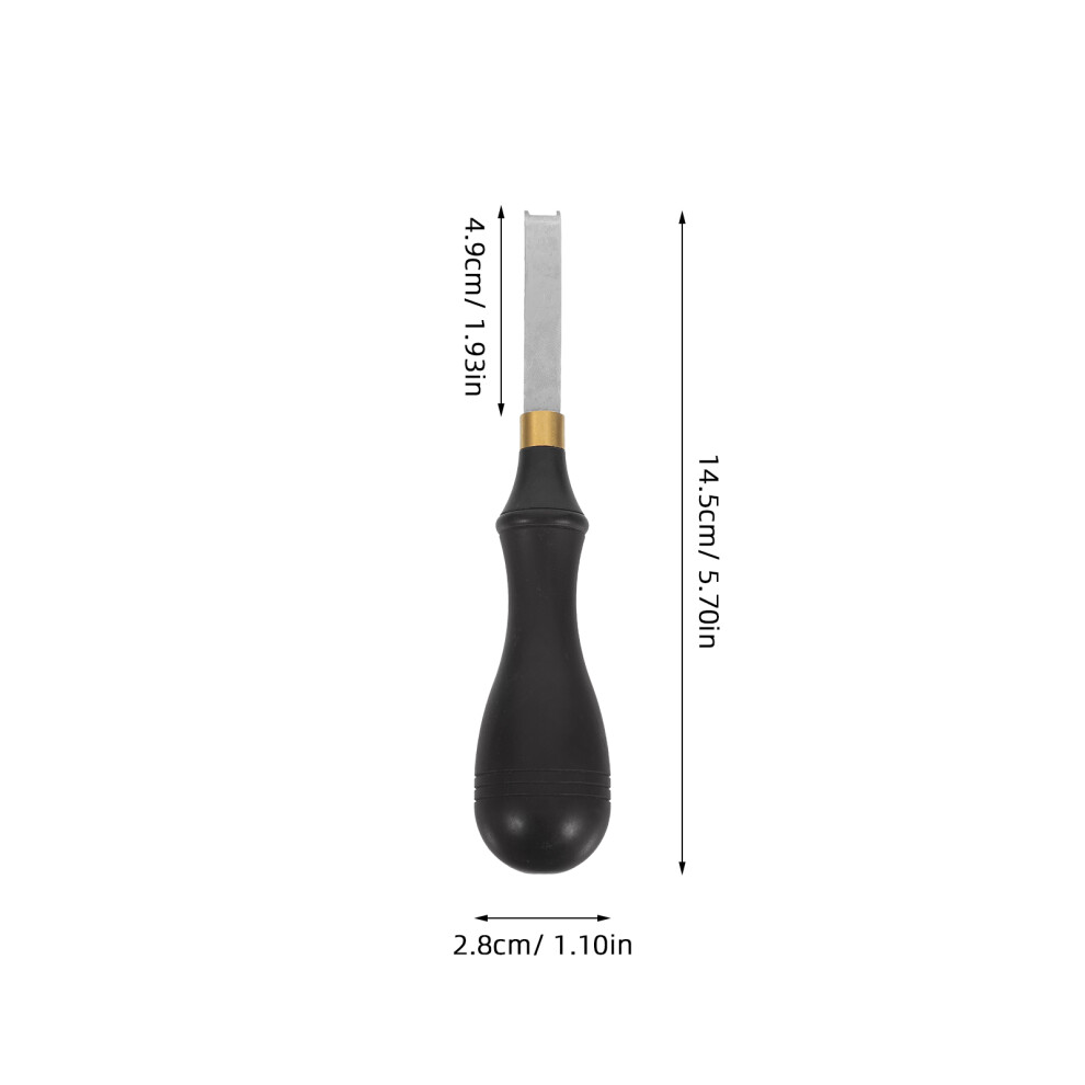 Couteau Skiver Cuir Manche Bois on OnBuy