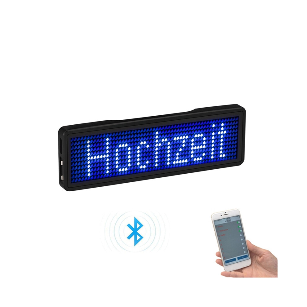 LED Namens Schild Wiederaufladbares Licht Zeichen DIY Programmierbares ...