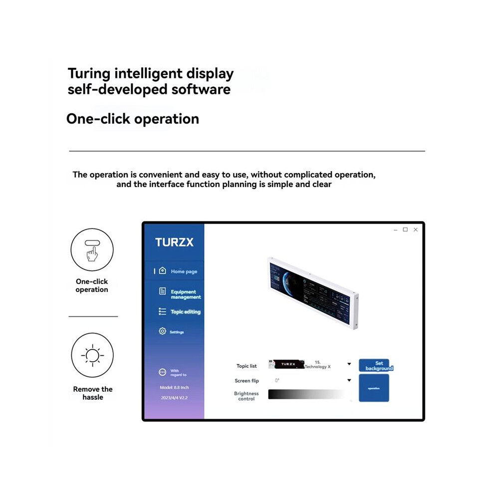 Turing 8,8 Zoll IPS Typ-C Zweitmonitor - Display Case für CPU-, GPU ...